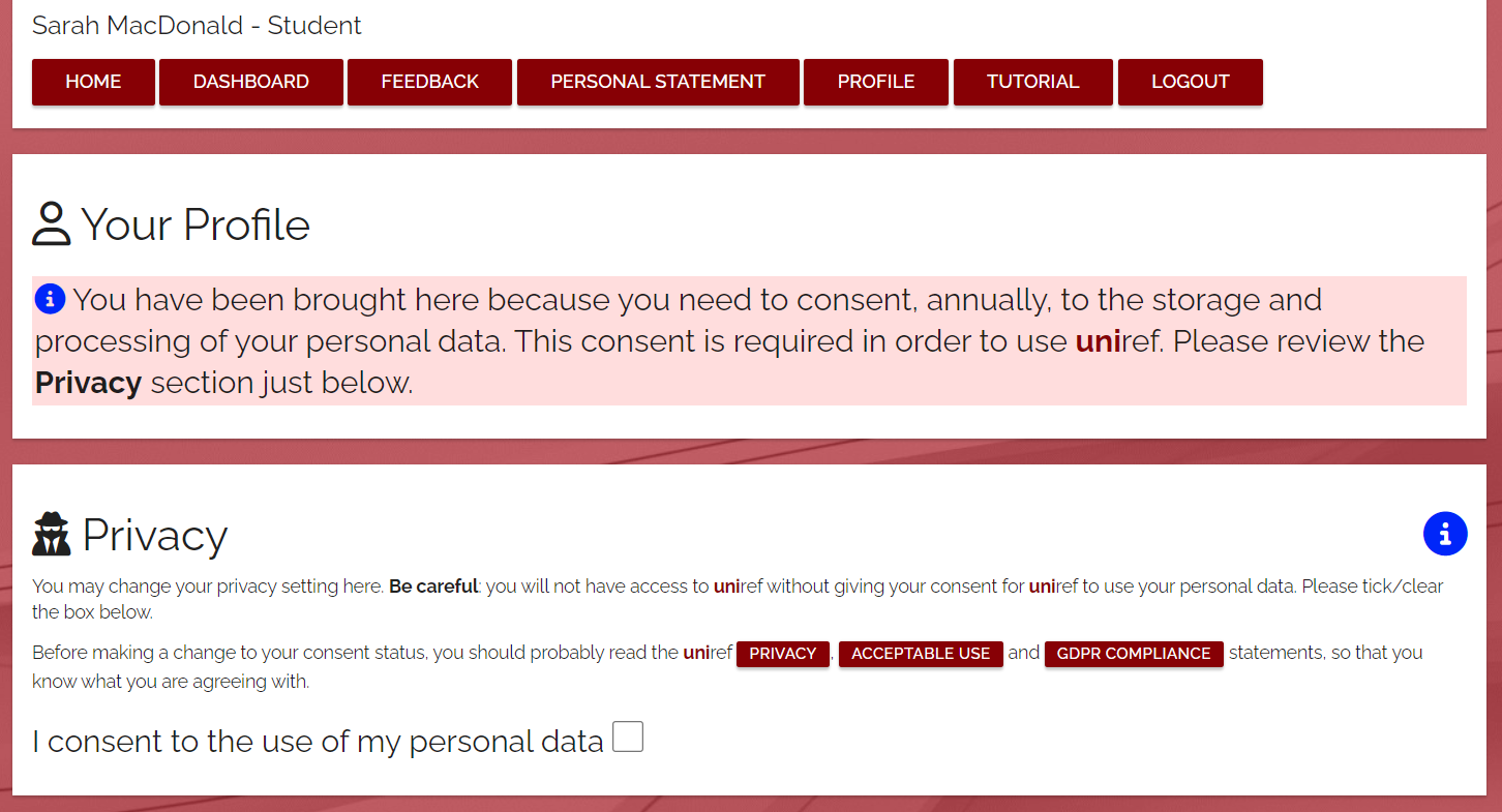 uniref - university reference manager for schools